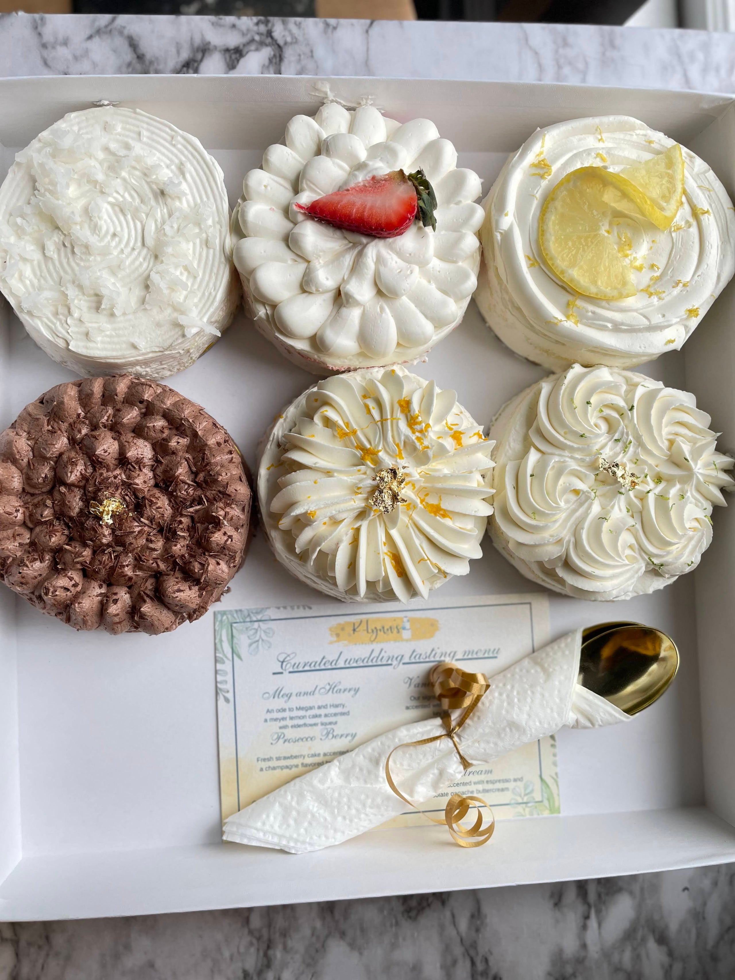 Wedding Tasting box | K-Lynn's Kakes and Event Design